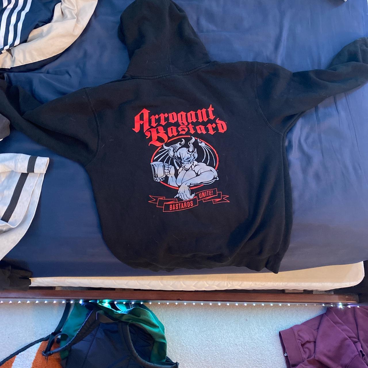 Medium Arrogant Bastards Black Hoodie Great... - Depop