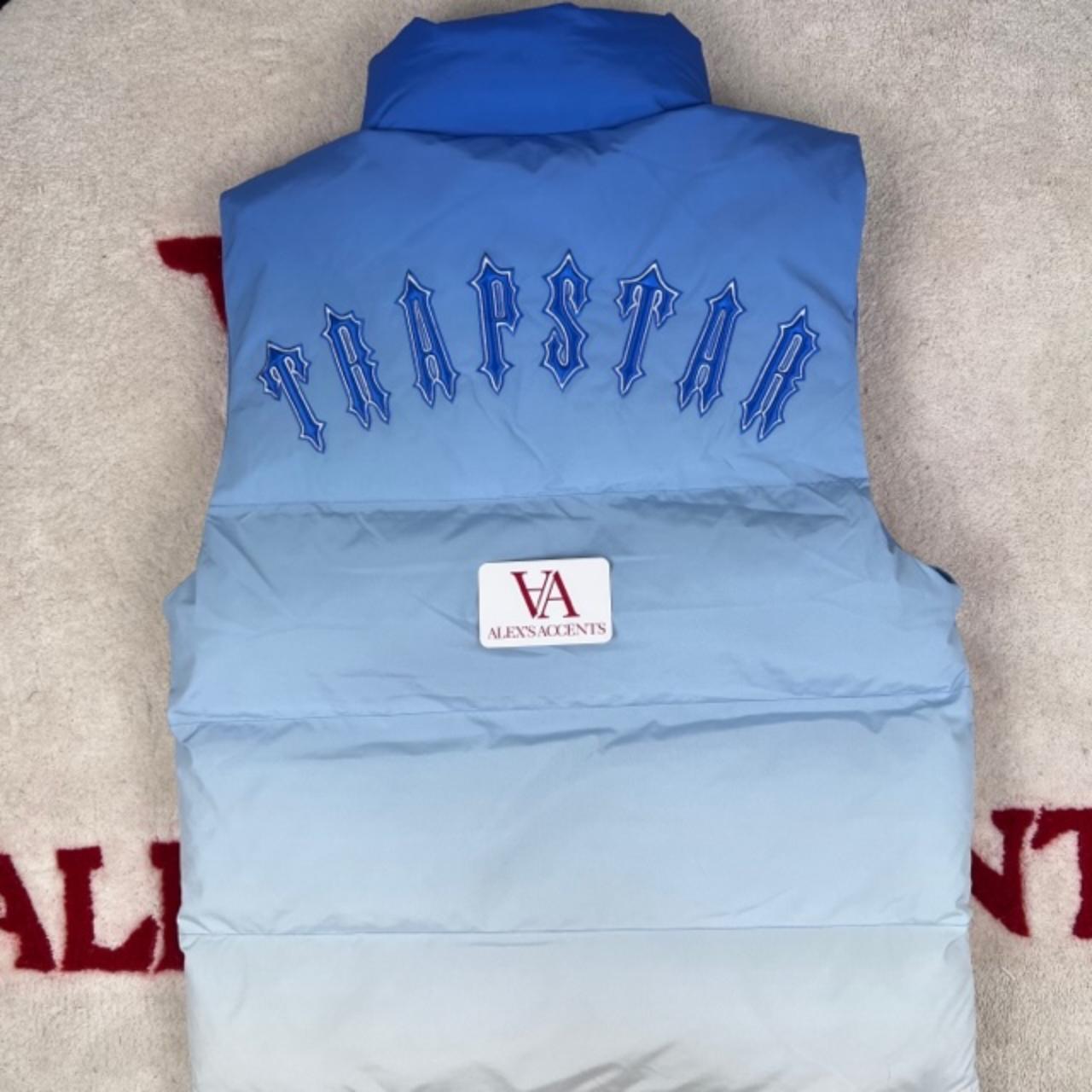 Trapstar irongate gilet Blue gradient Size... - Depop