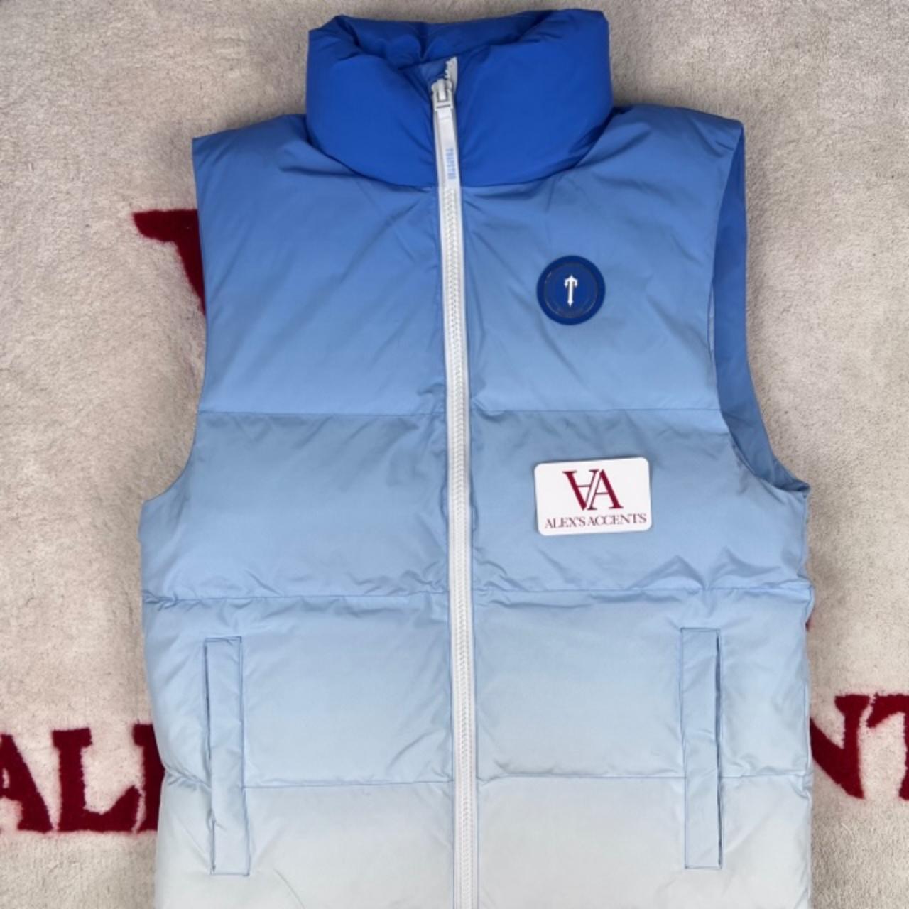 Trapstar irongate gilet Blue gradient Size... - Depop