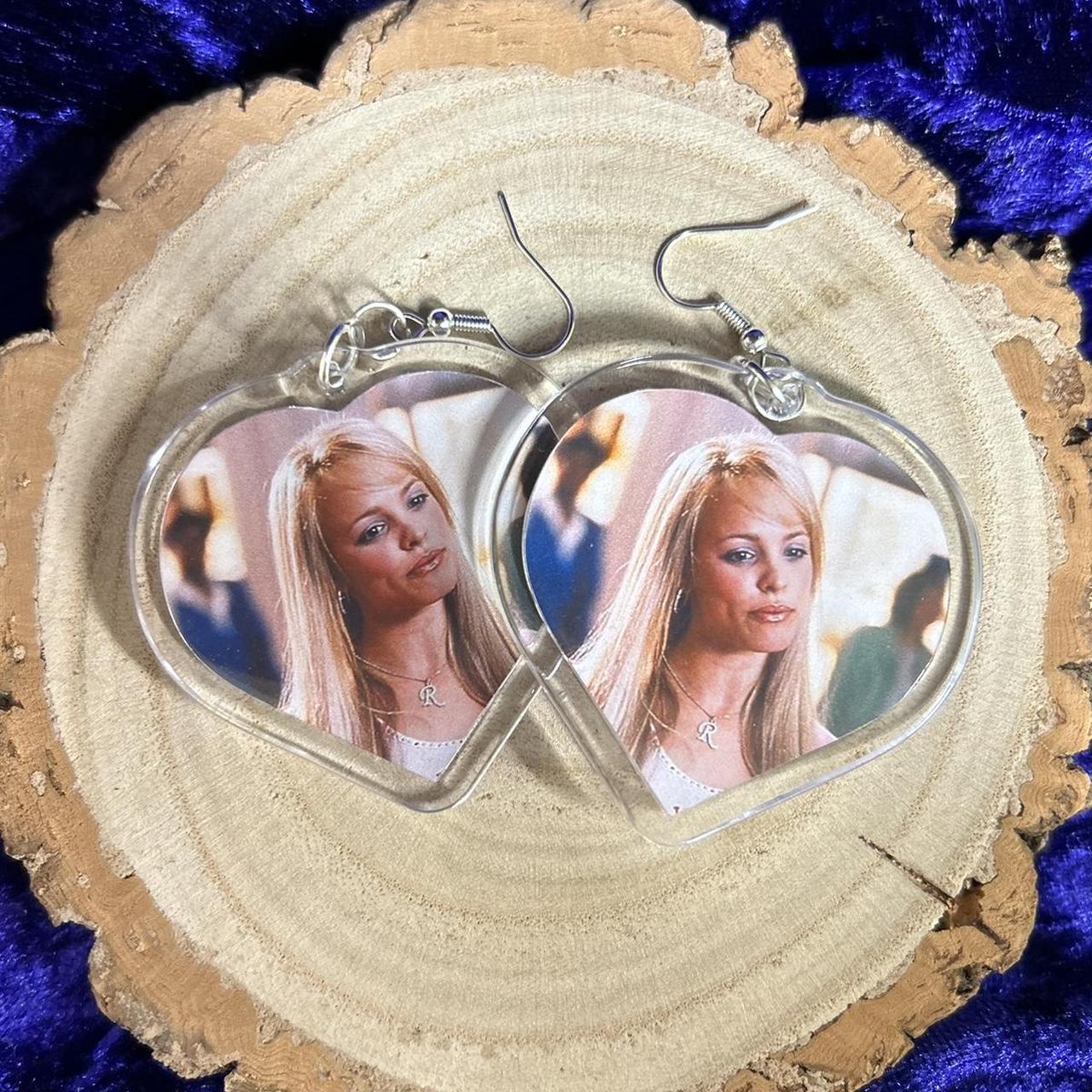 regina george heart earrings 💗 inspired by the... | Depop