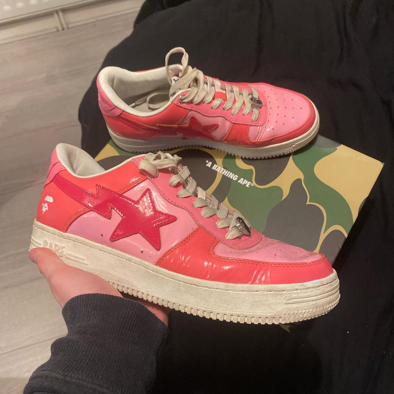 BAPE Low Color Camo Combo Pink Bapestas Size 9.5 -... | Depop