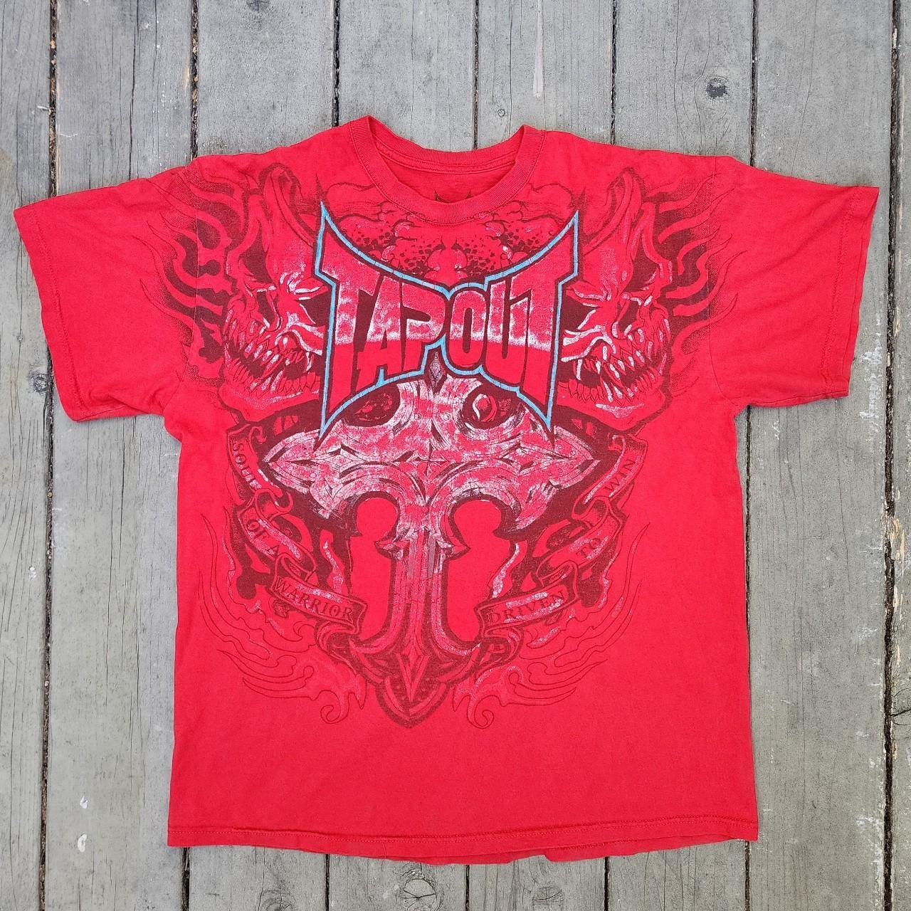 Y2K TAPOUT Skull And Cross T Shirt - Y2K Style... - Depop