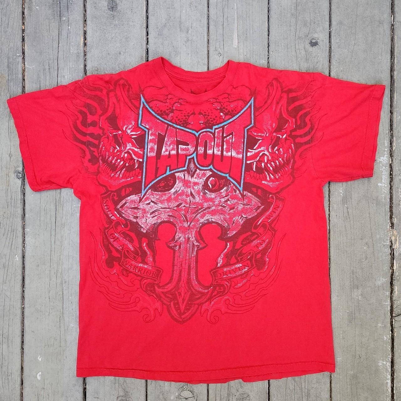 Y2K TAPOUT Skull And Cross T Shirt - Y2K Style... - Depop