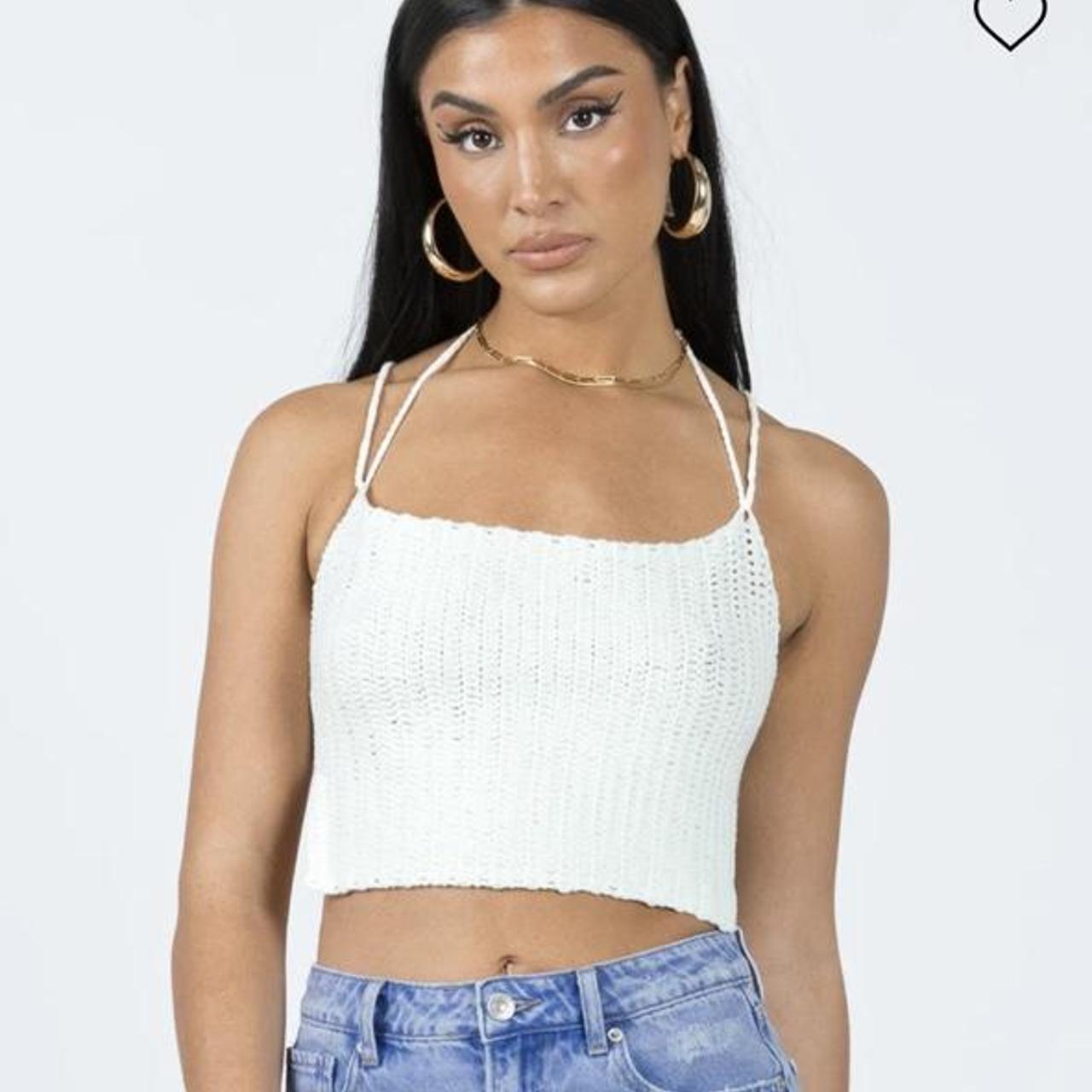 Remiah princess polly crochet top, never worn-... - Depop
