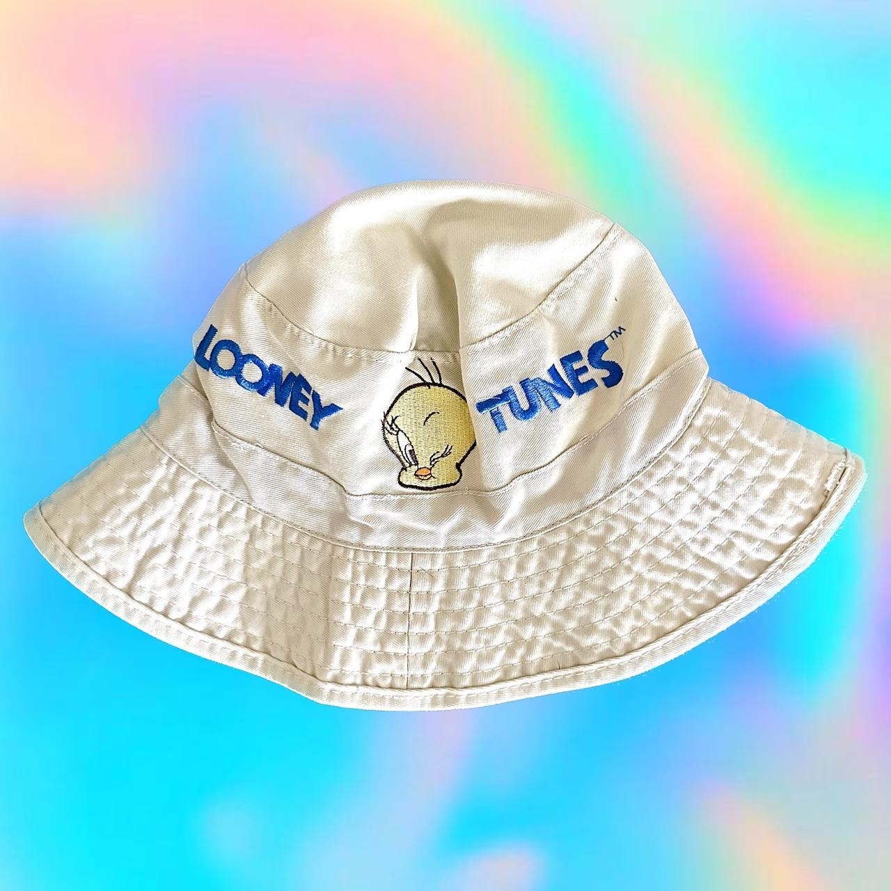 Looney Tunes Bucket Hat 💙 - Khaki - Embroidered... - Depop
