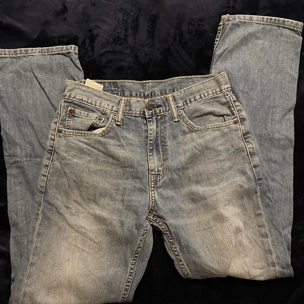 Vintage Levi 505 straight leg jeans 32 L... - Depop