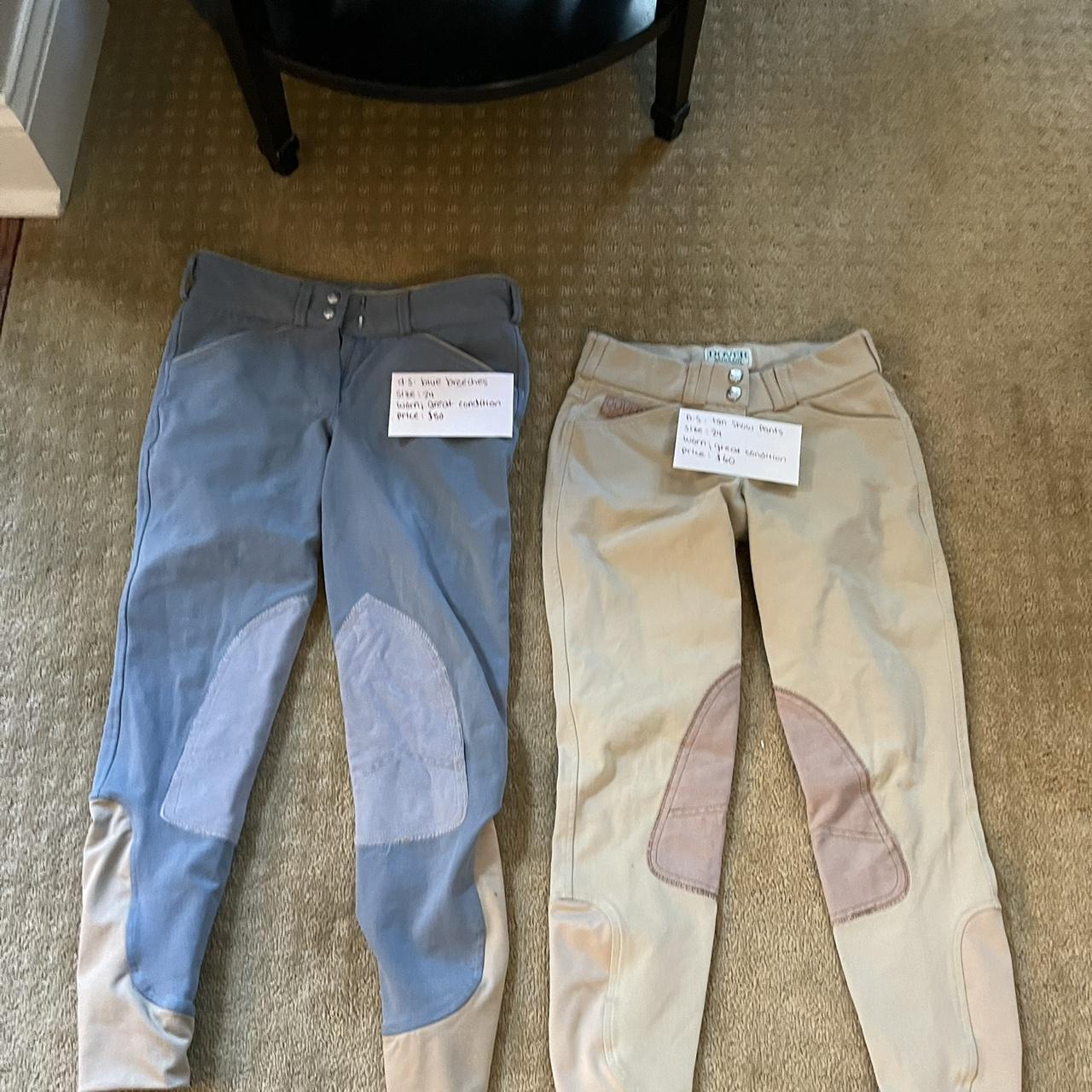 DOVER SADDLERY breeches (blue or tan) Used; good... | Depop
