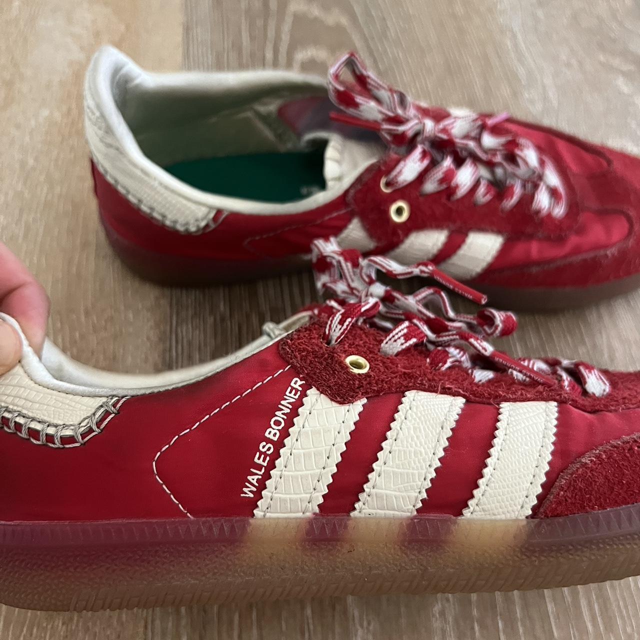 adidas x Wales Bonner red sambas Worn but in great... - Depop