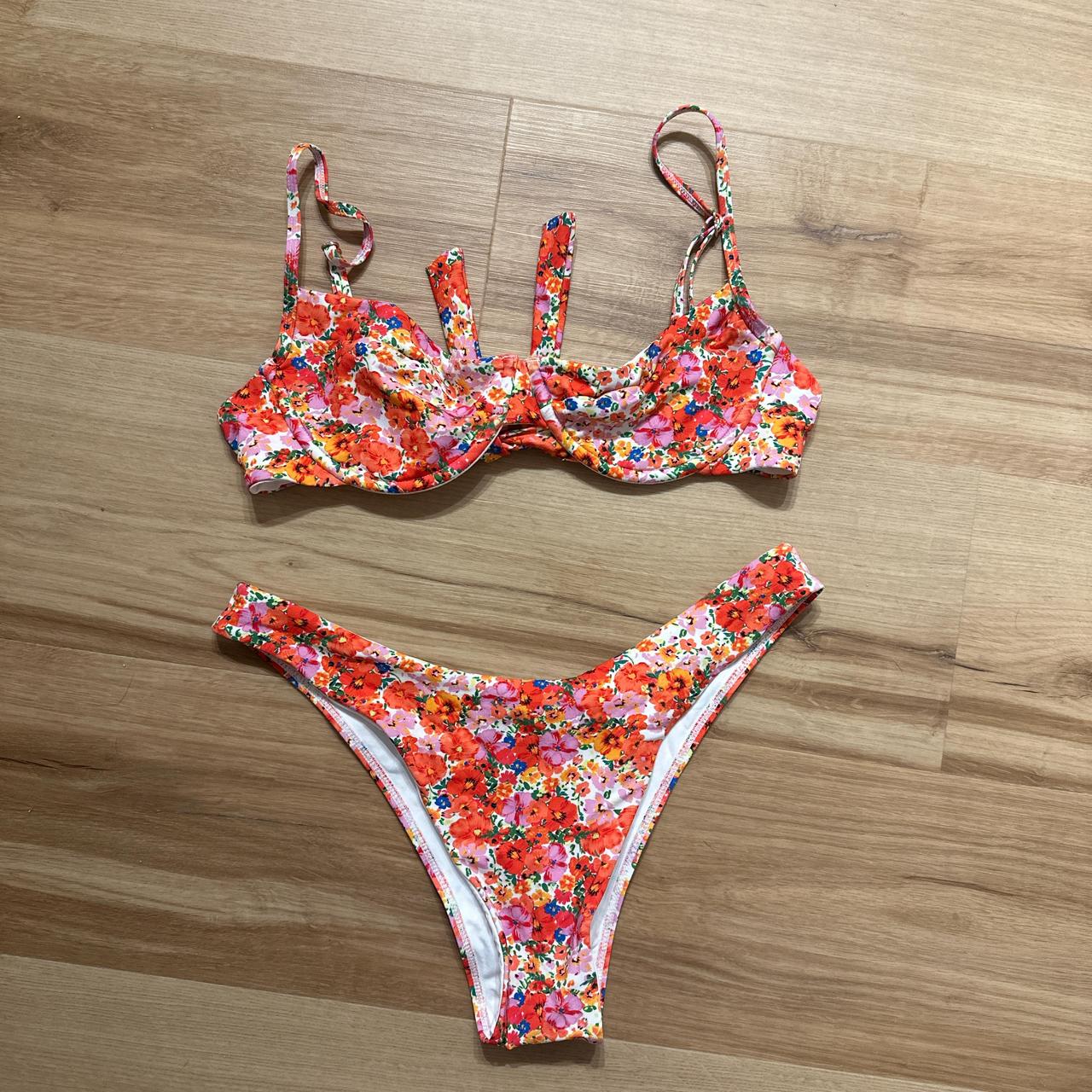 Boho Monday floral bikini set, great for summer,... | Depop