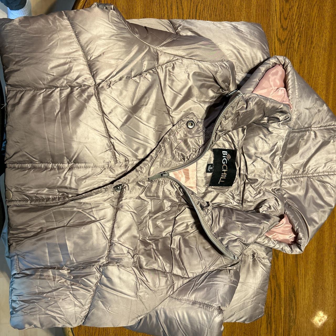 Long winter coat!! Barley used, tanish grey color!! - Depop