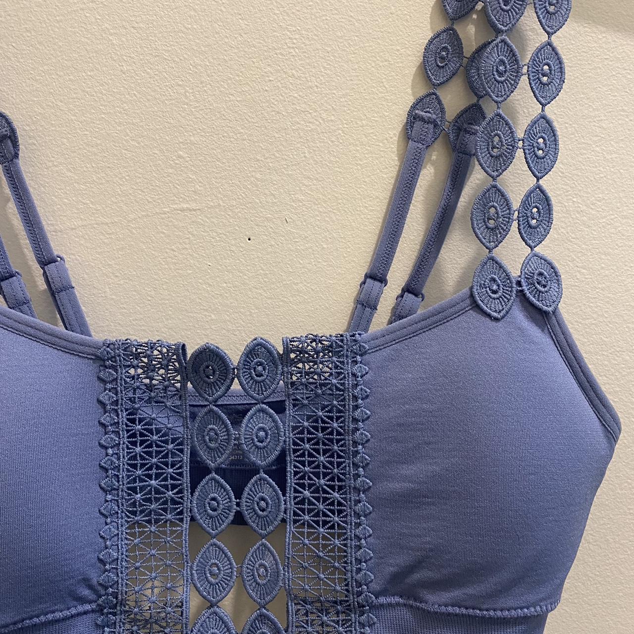 blue boho bralette🦋 only worn in photos size... - Depop