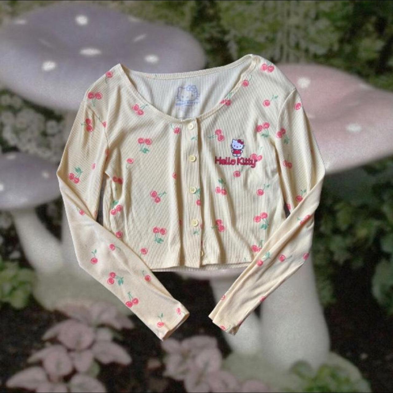 Hello Kitty Button-Up Long Sleeve 🍒💛 ️‍🔥BUY 2 GET 1... - Depop