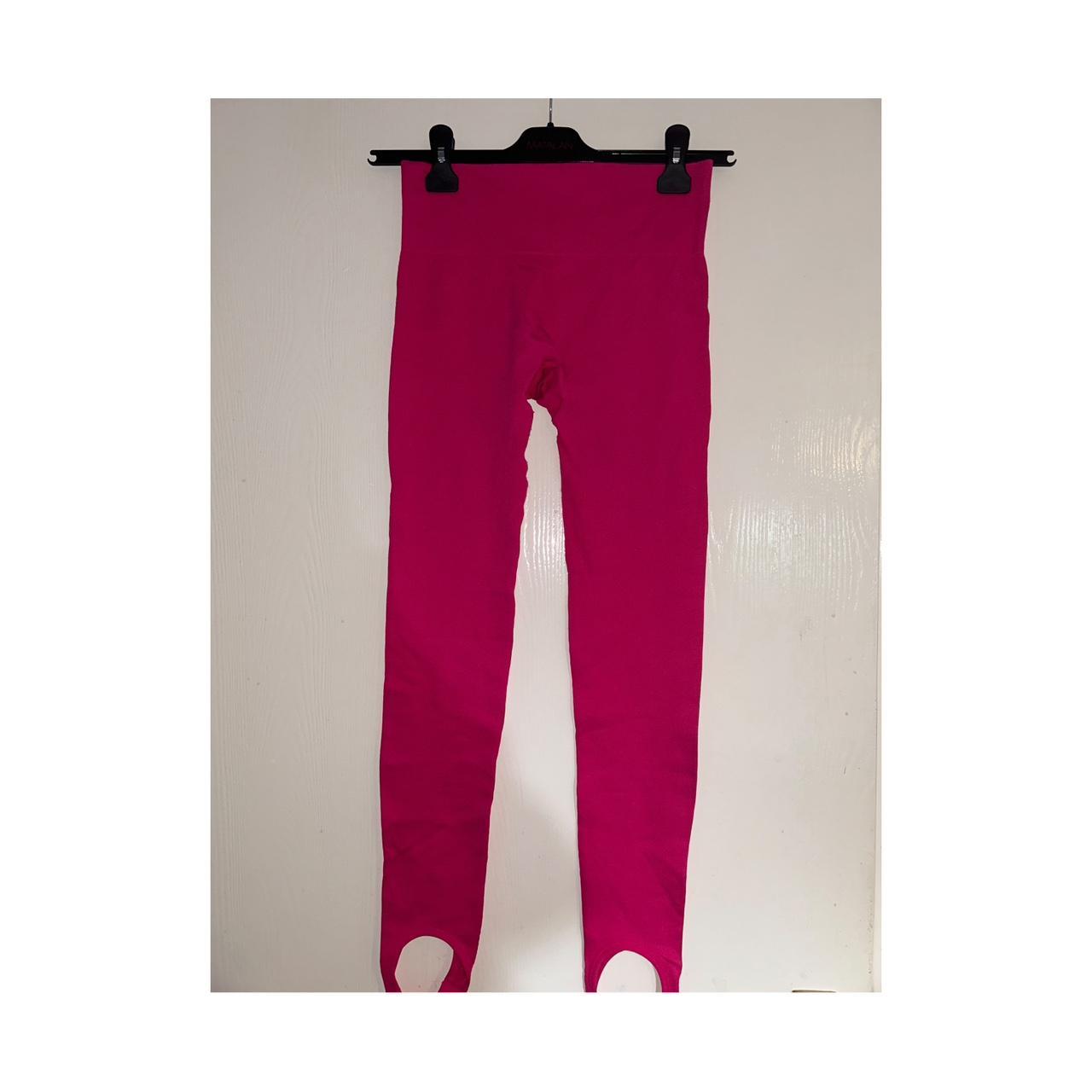 Hot pink leggings - Depop