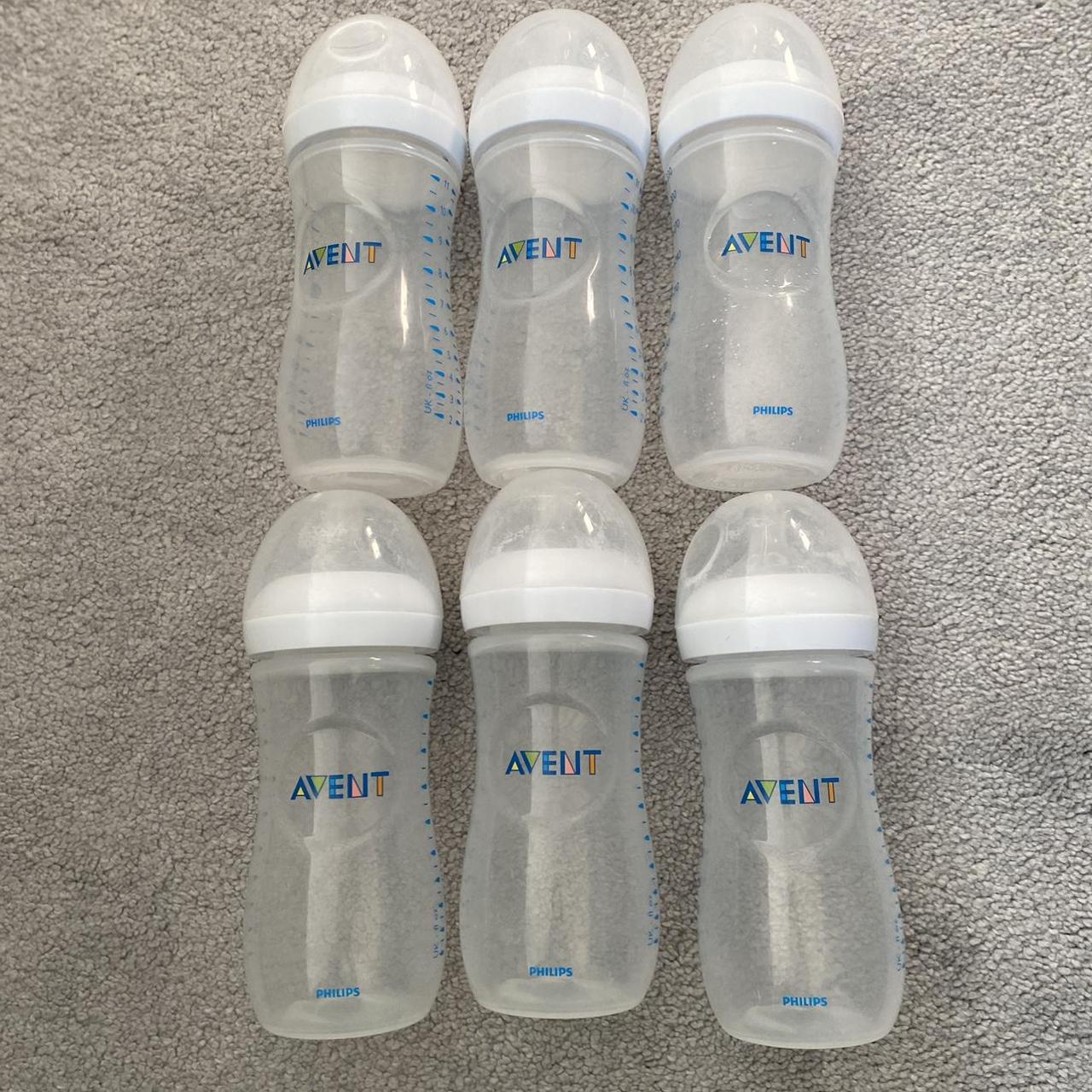 6 Phillips avent natural baby bottles 330 ml Used... - Depop