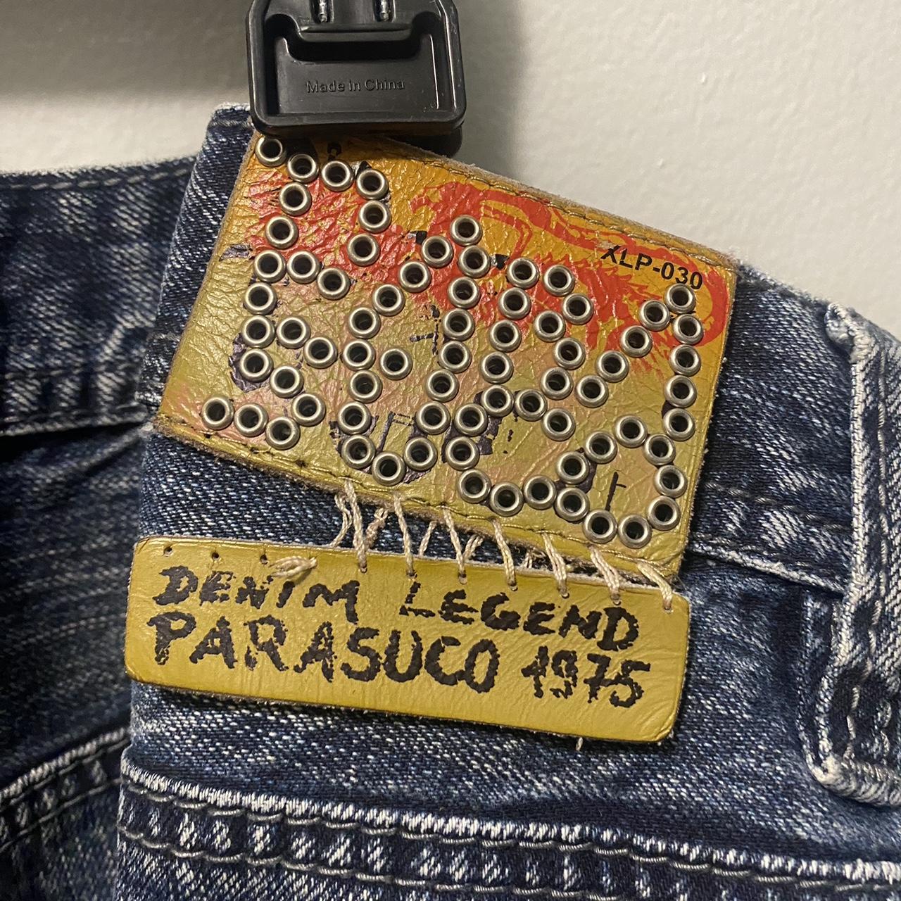 vintage 90s parasuco mens jeans 36x32 minor flaws no... - Depop