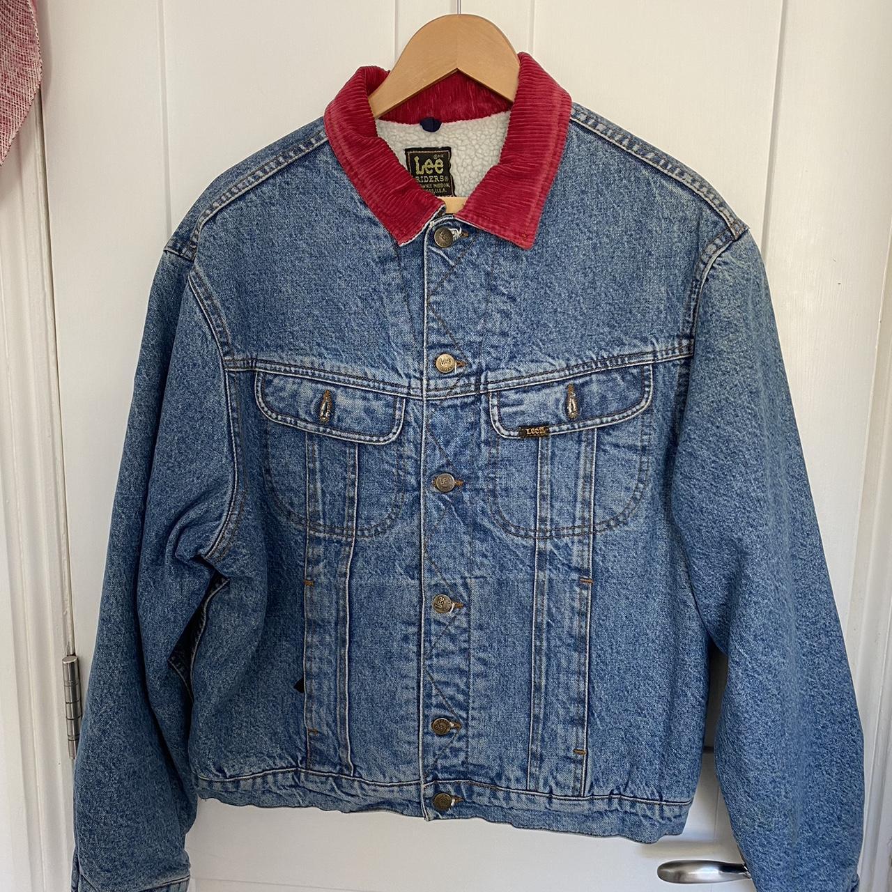 Lee Sherpa lined fleece denim jacket Beautiful... - Depop