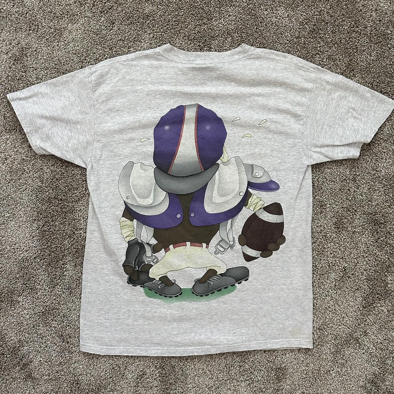 Vintage Looney Tunes Taz Football shirt Size... - Depop