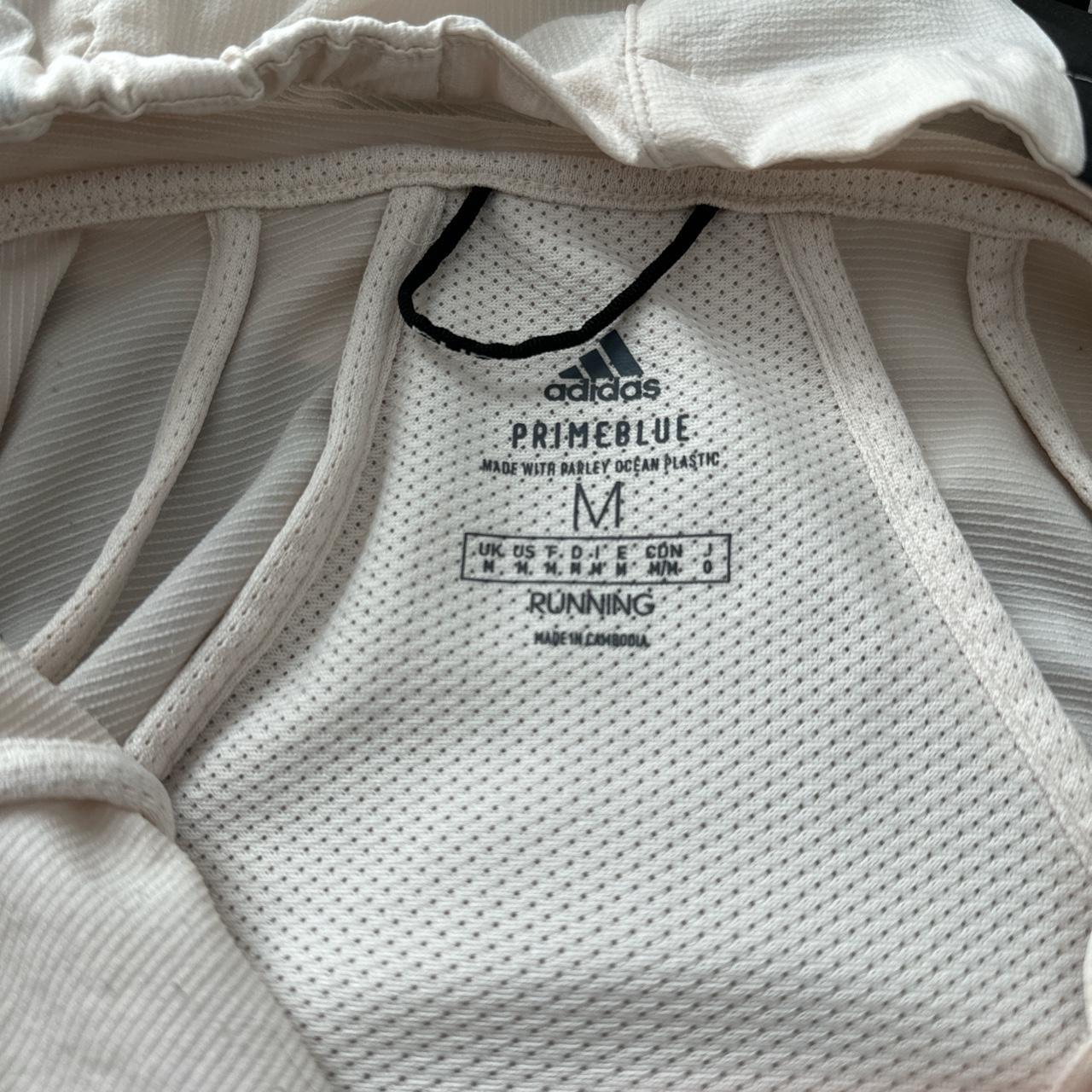 Cream colored, Adidas Lightweight Running Jacket... - Depop