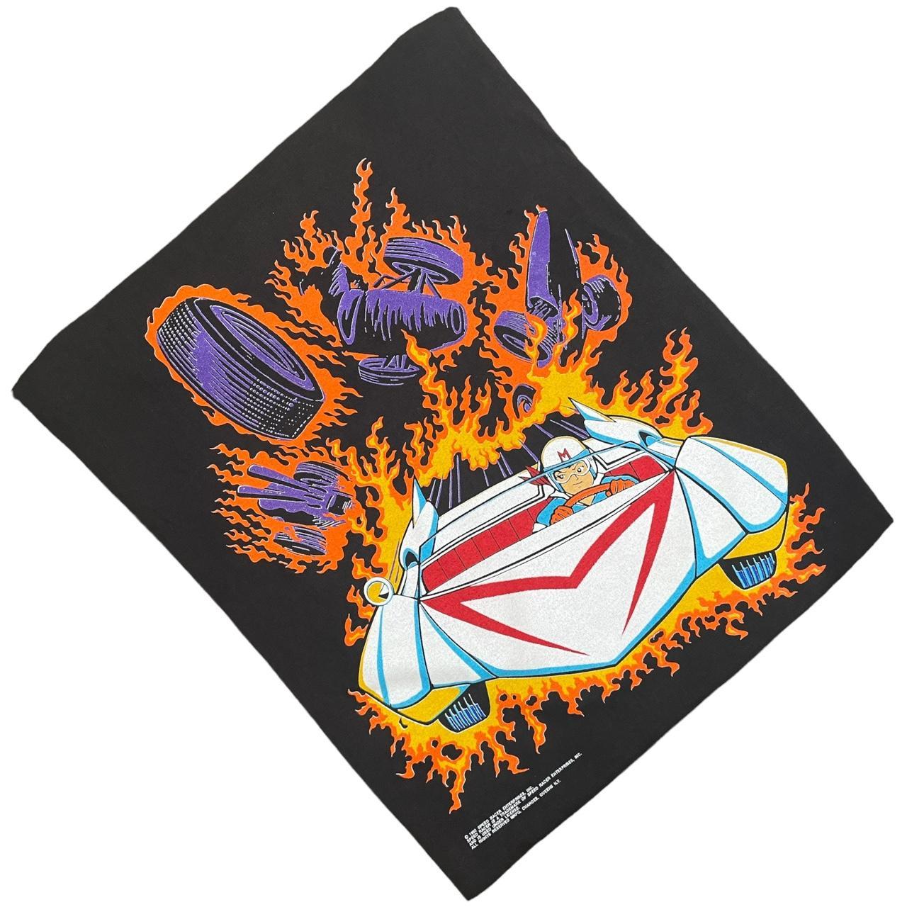 Vintage 90s Speed Racer front and back Graphic... - Depop