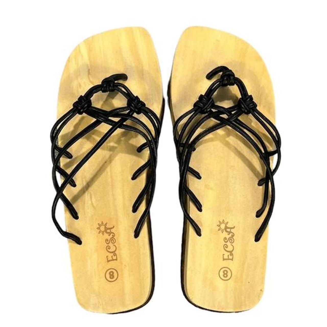 Ecsa platform sandals size 8 / chunky sandals /... - Depop