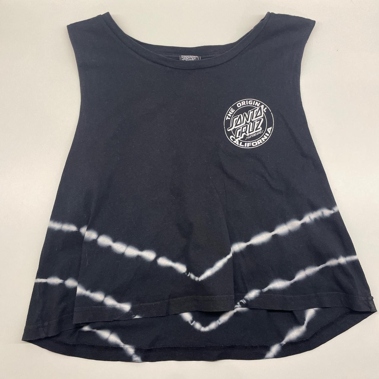 Santa Cruz original cropped tank Tie dye details,... - Depop