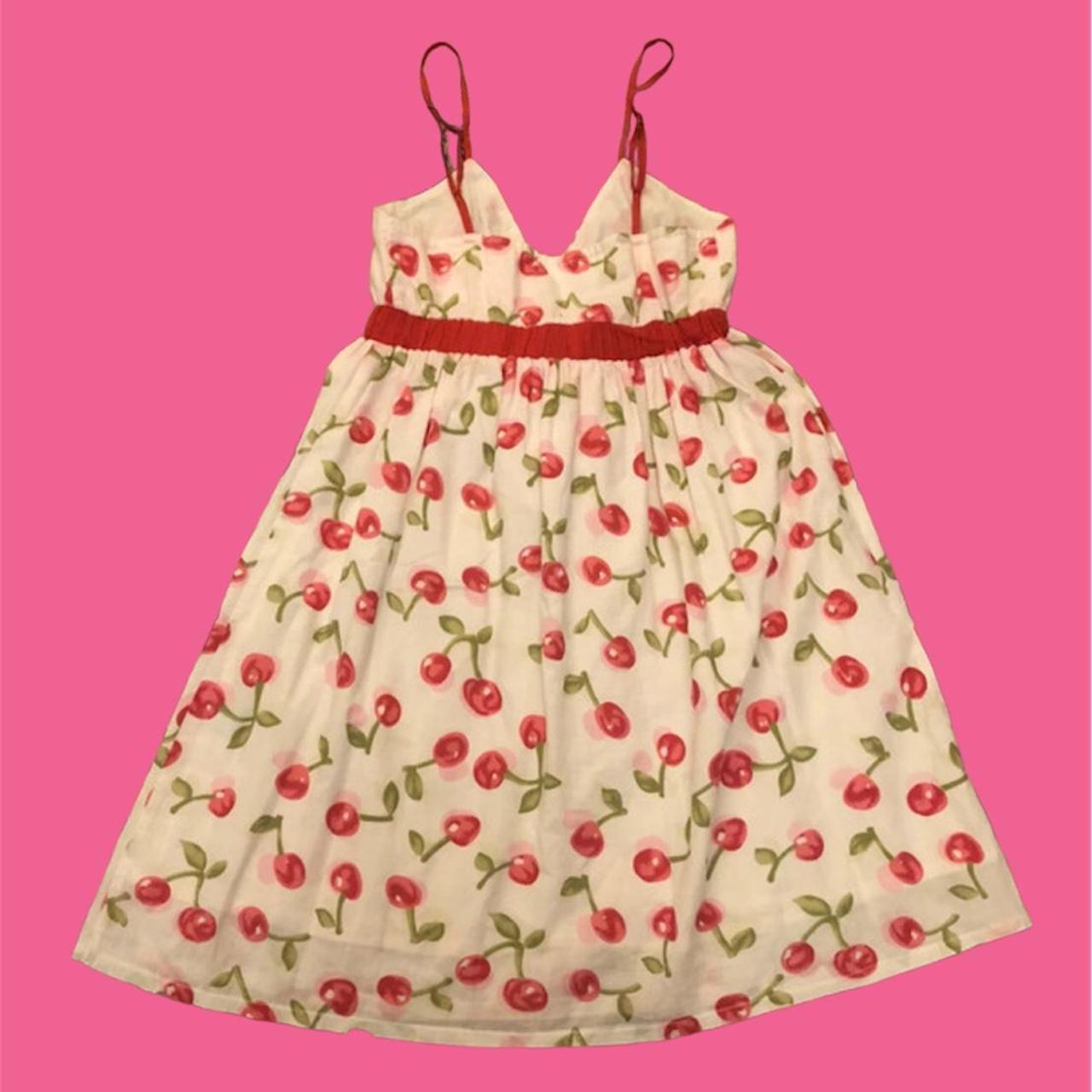 gorgeous vintage cherry print dress Absolutely... - Depop