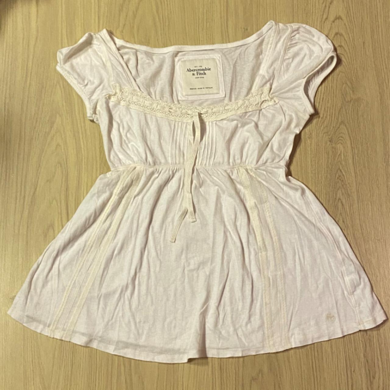 adorable deadstock abercrombie&fitch babydoll top... - Depop