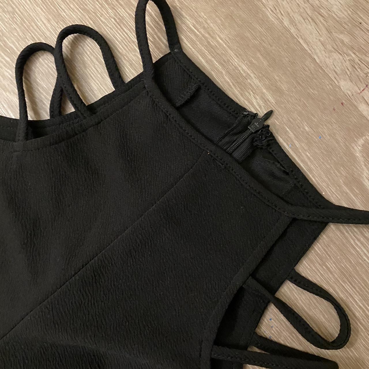 Black hip cut out pants - Depop