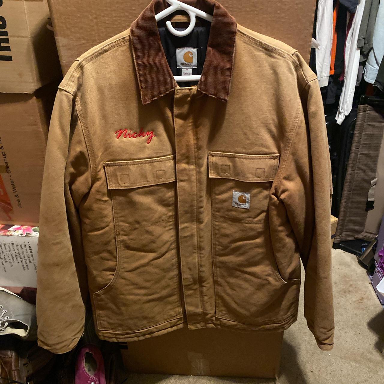 Tan carhartt arctic jacket medium regular | Depop