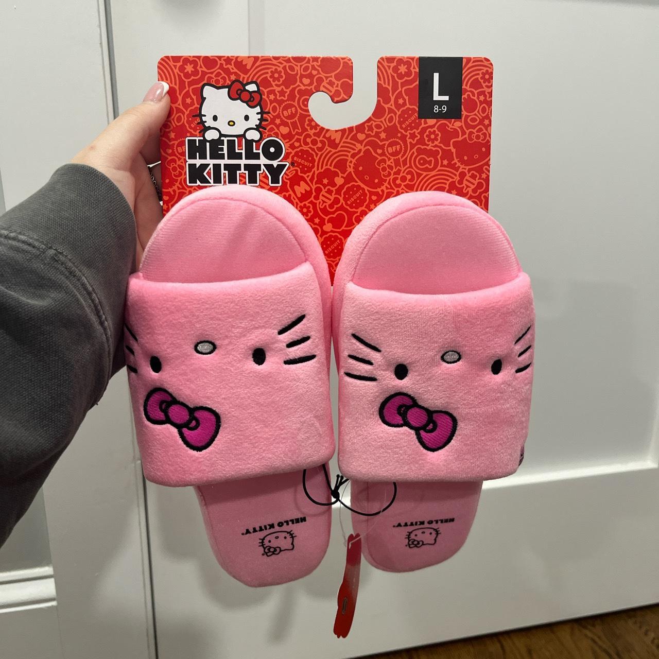 Hello Kitty Slippers new w tags hard to find can... - Depop