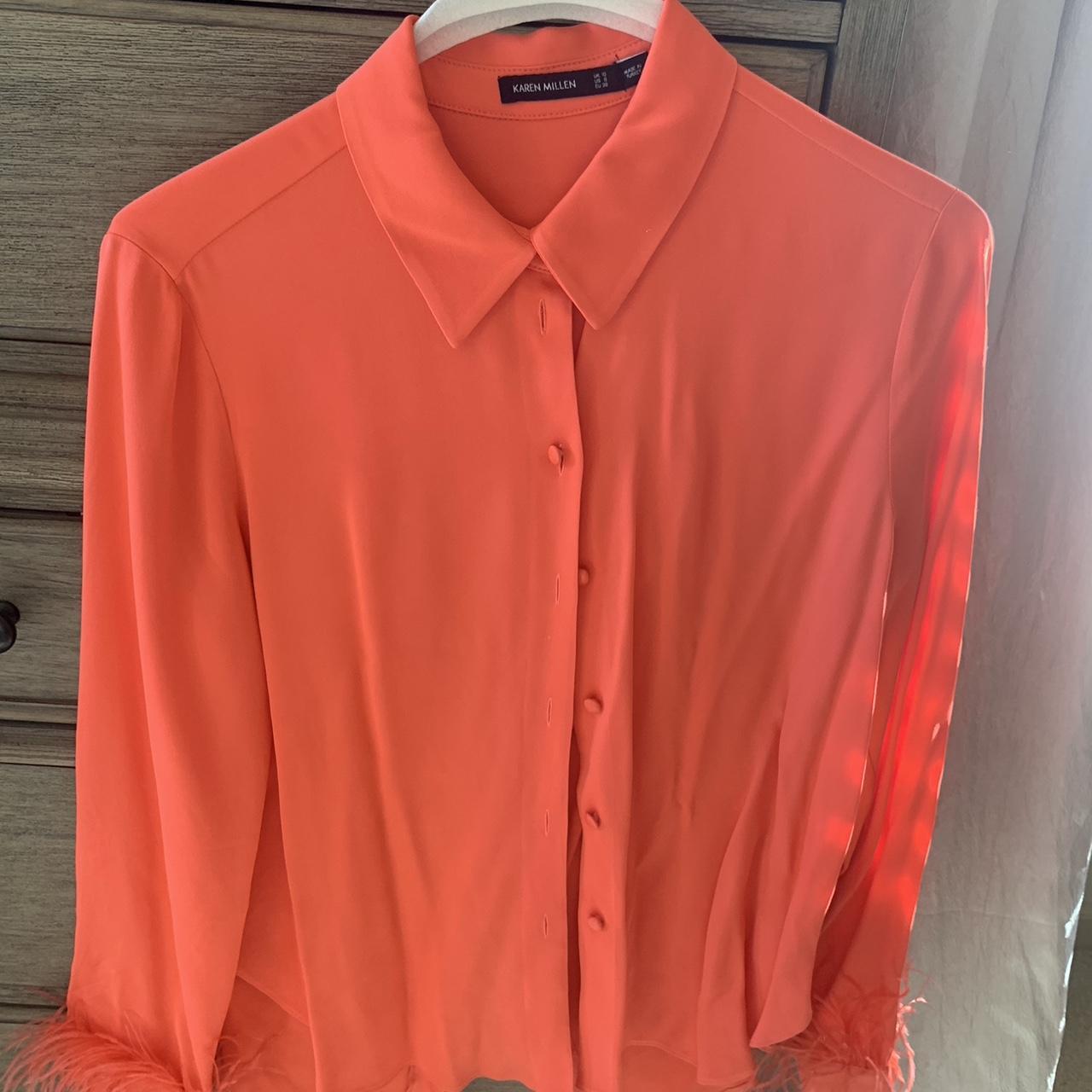 Karen Mullen Party PJ viscose with real feather size... - Depop