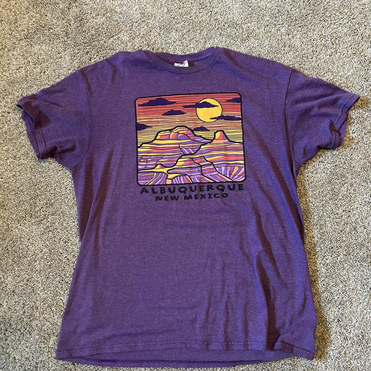 Large purple Albuquerque New Mexico T-shirt - Depop