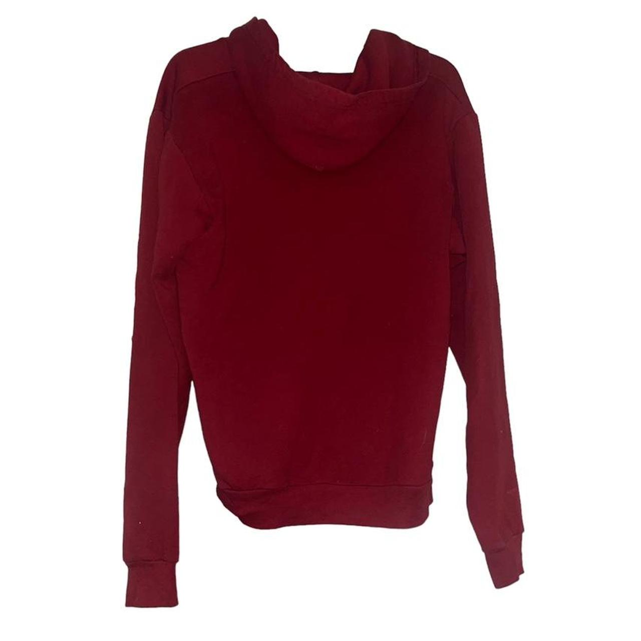 Red F497 American Apparel zip up hoodie Size M A... - Depop