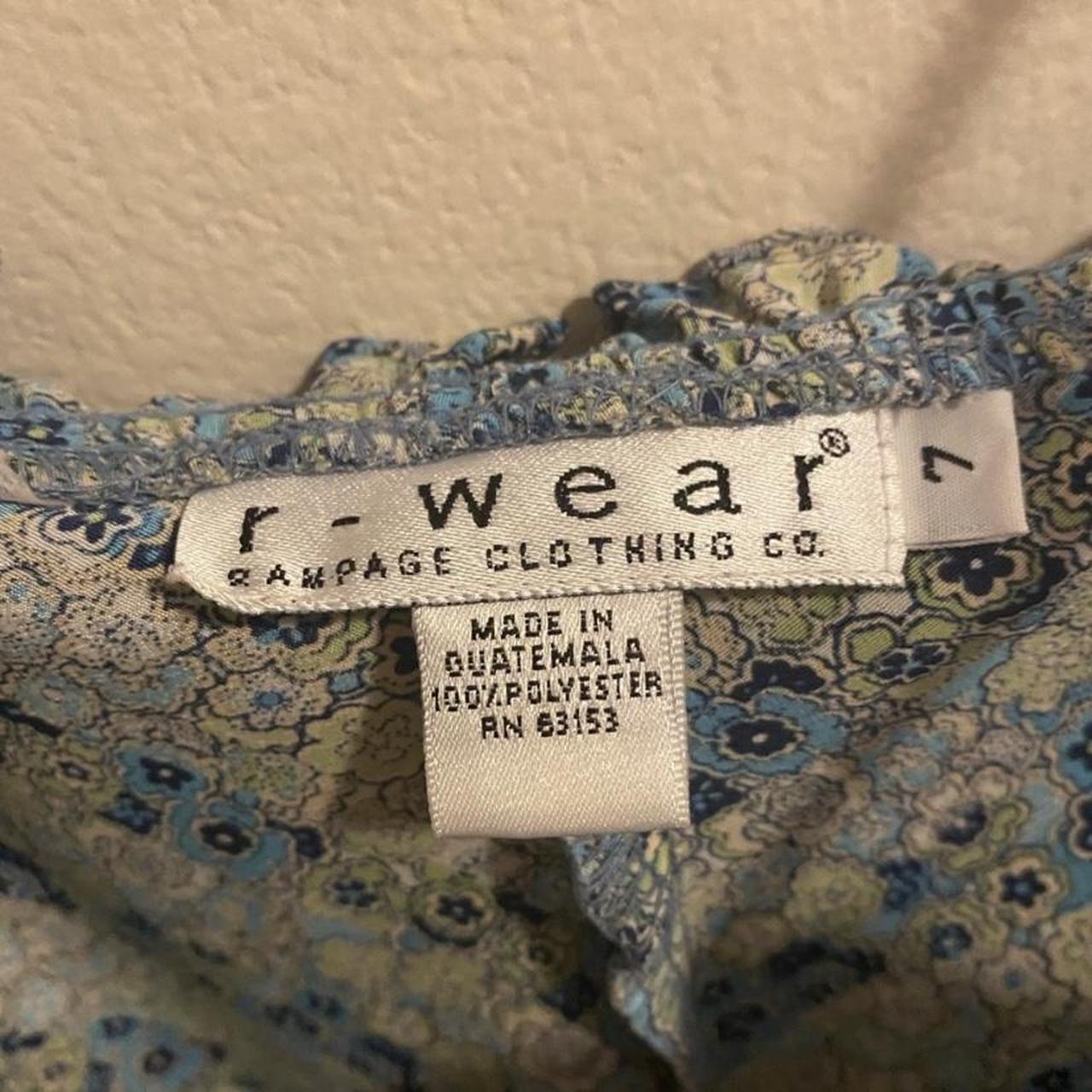 Rampage Women's Green and Blue Dress | Depop