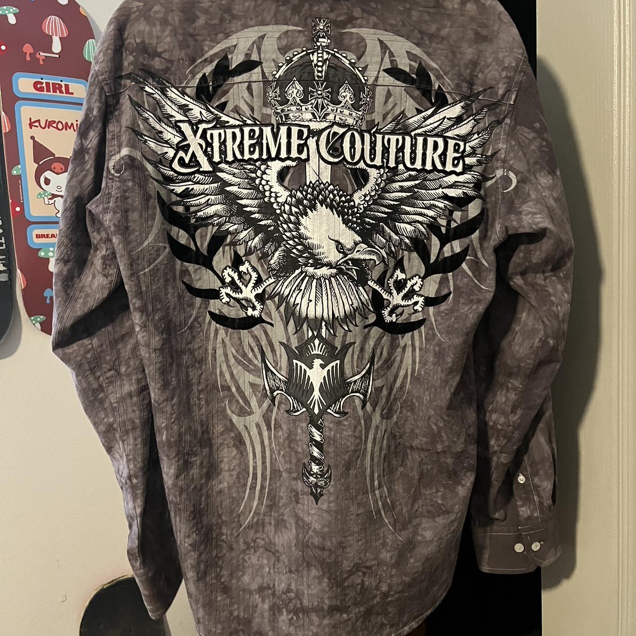 Medium xtreme couture button up - Depop
