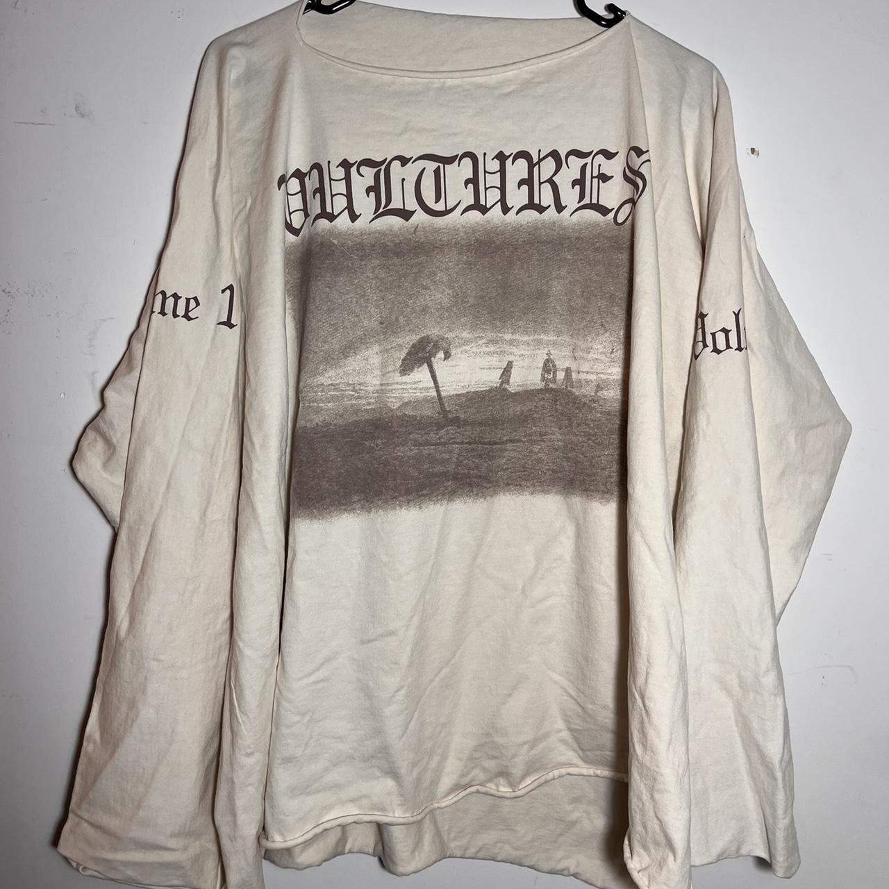 Kanye west vultures merch Cream long sleeve Size 2... | Depop