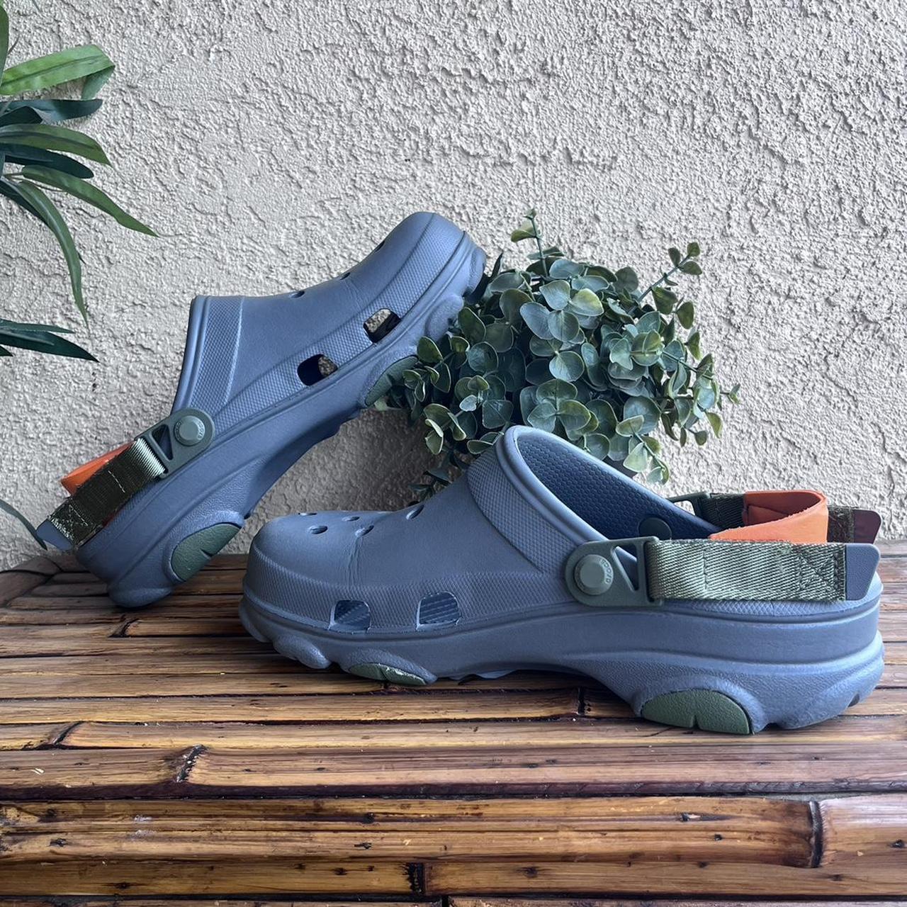 Grey Crocs Classic All-terrain Clogs Men’s size 8 ,... - Depop