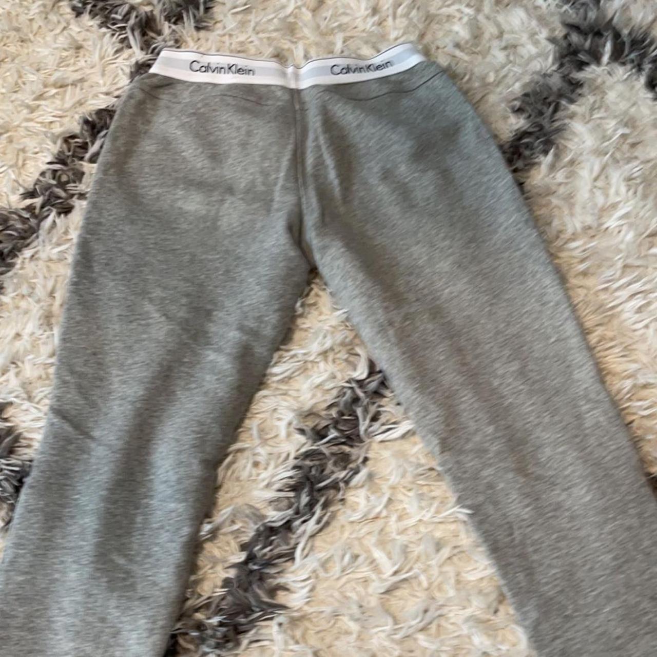 low rise calvin klein sweat pants never worn - Depop