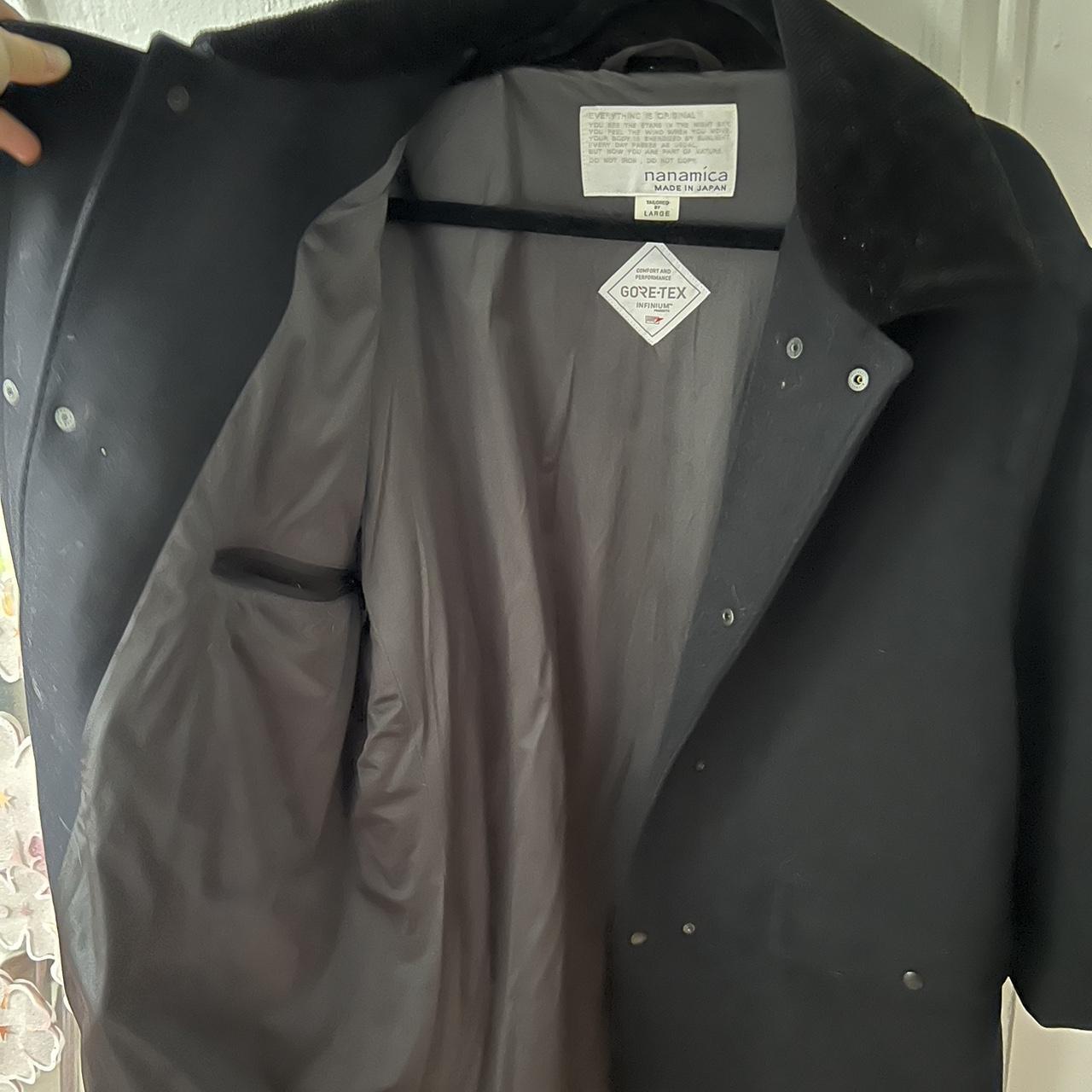 Nanamica heavy duty vortex coat double breasted wool... - Depop