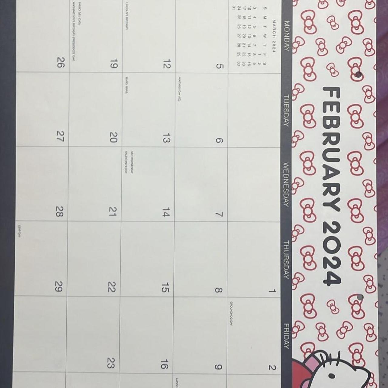 Wall hello kitty calendar - Depop