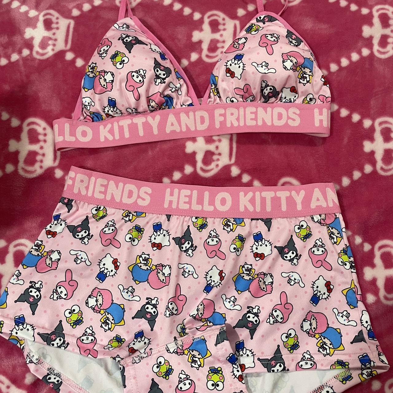 Hello kitty bra and short set. NEW WITHOUT TAGS AND... - Depop