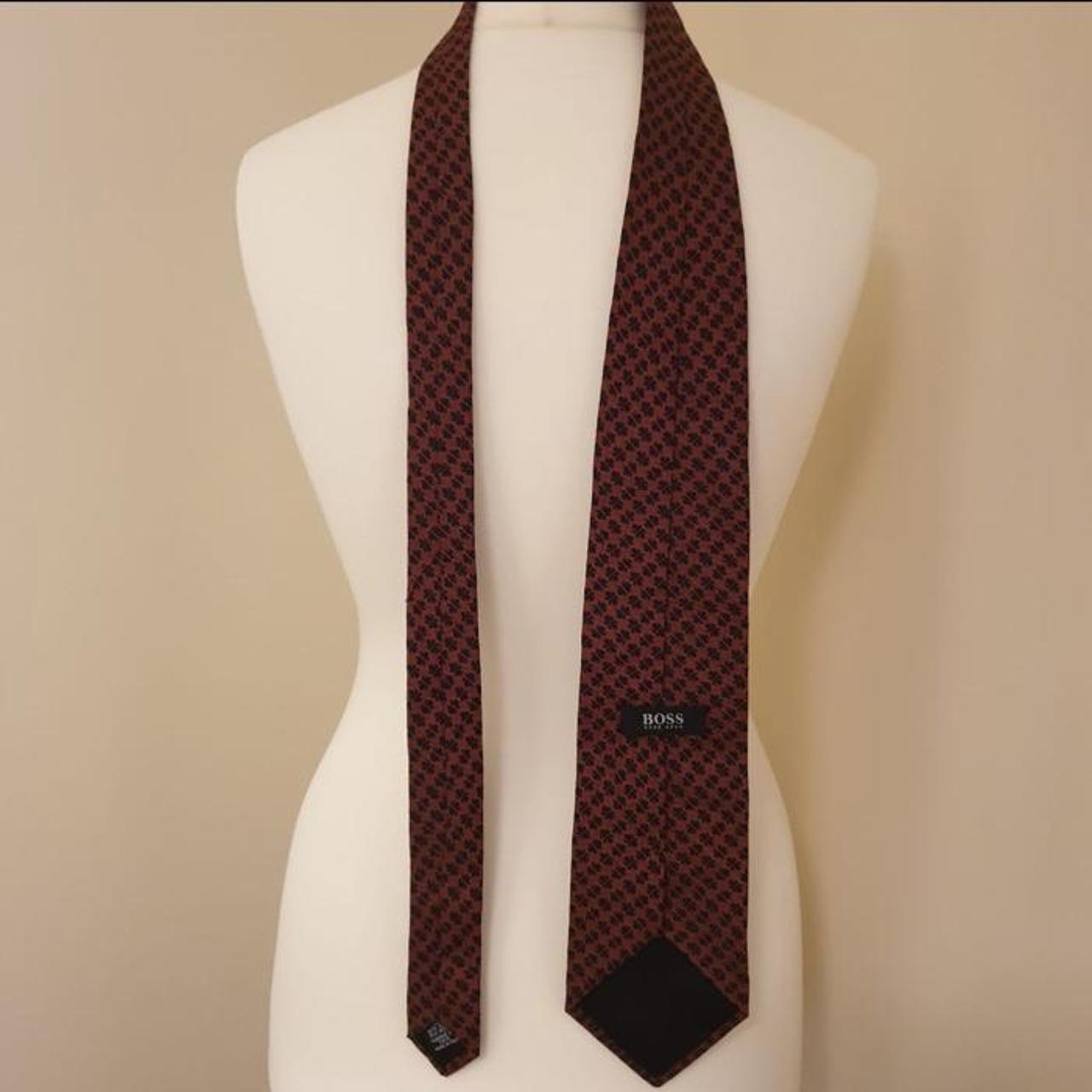 Men’s retro Hugo Boss designer red and black... - Depop