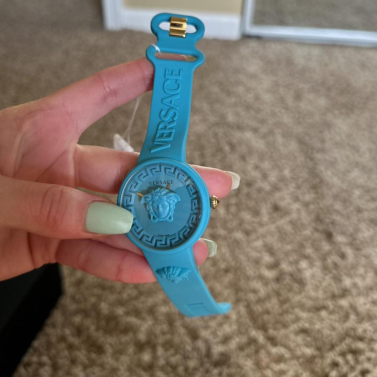 Brand new Versace Pop Watch! Never worn. Blue... - Depop