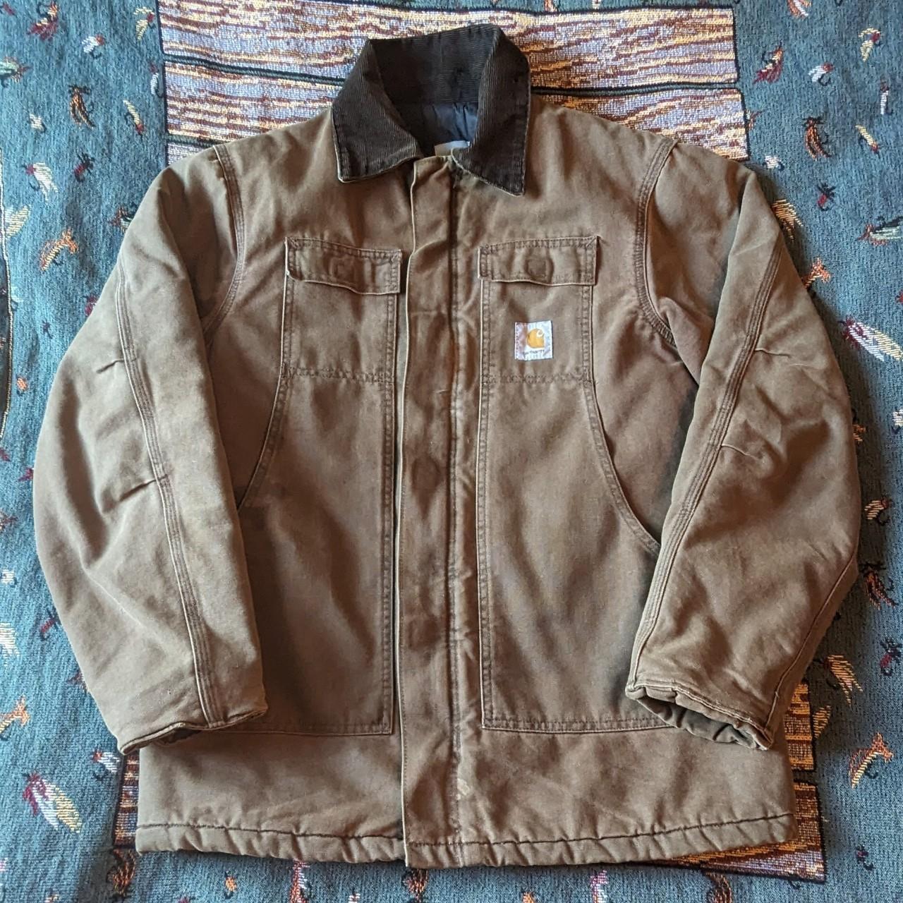 VTG Carhartt Arctic Brown Work Jacket -Mens Large,... - Depop