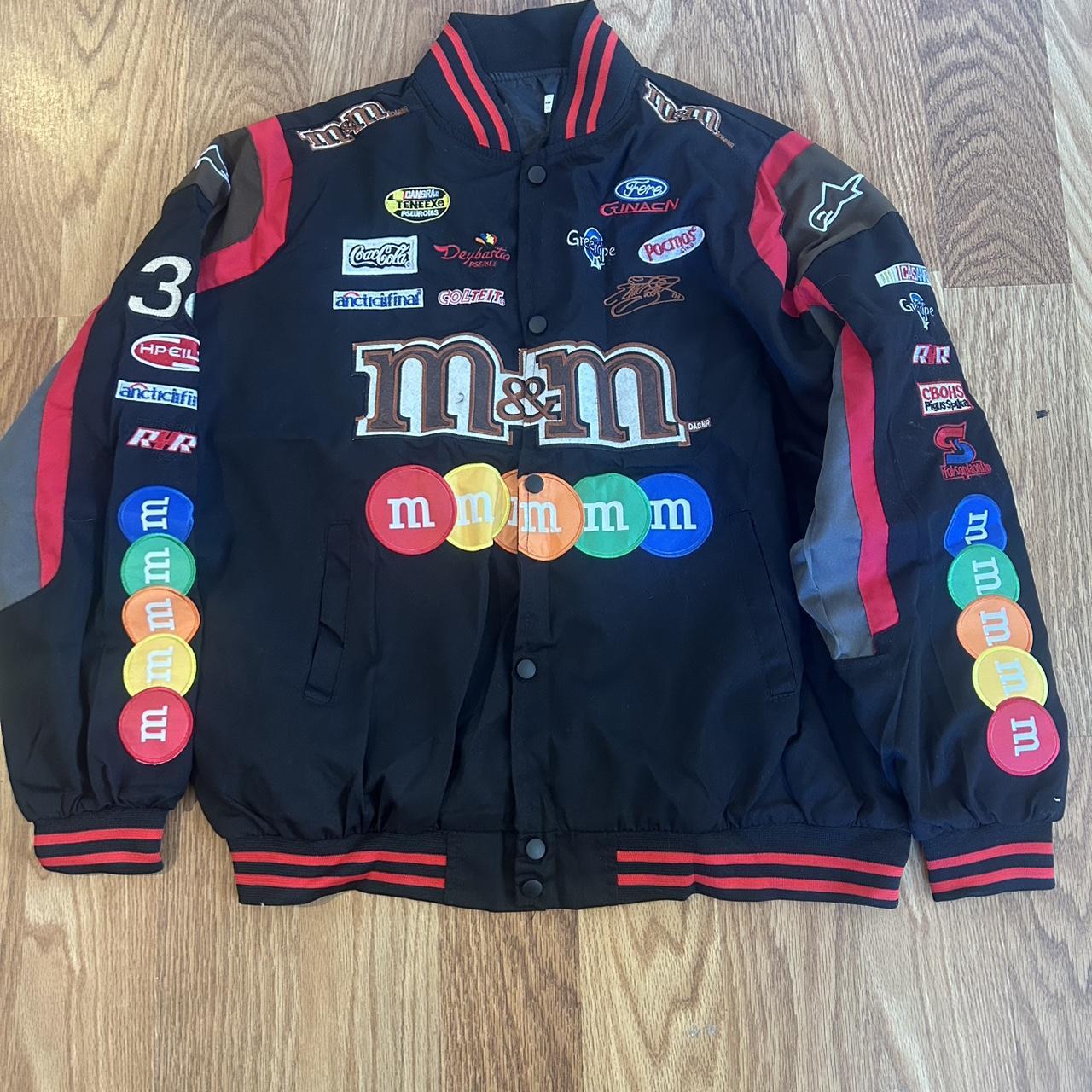 New embroidered M&M NASCAR racing jacket #NASCAR | Depop