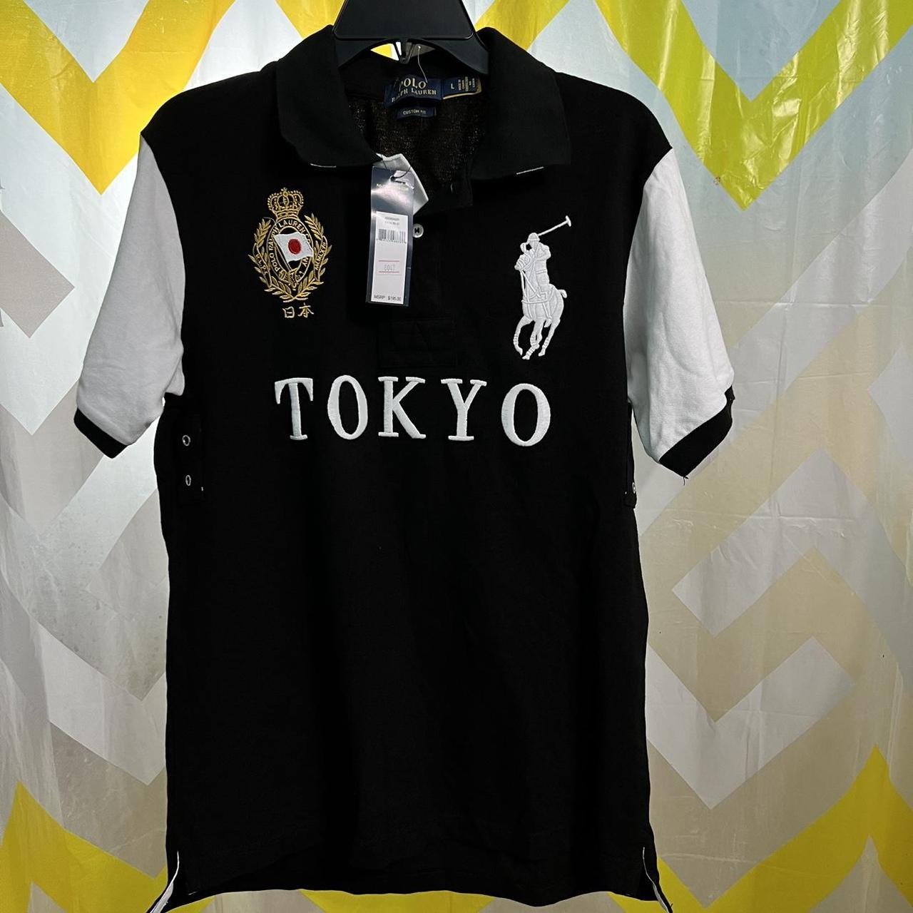 NEW Polo Ralph Lauren "Tokyo" Polo Size L || Look... - Depop