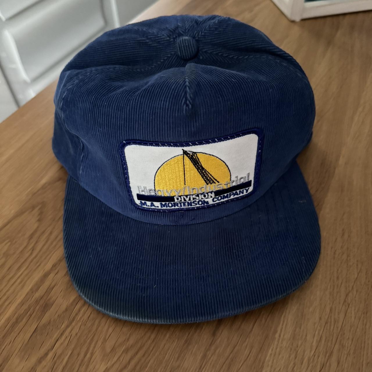 Vintage Corduroy Hat *Small stains on inside* - Depop