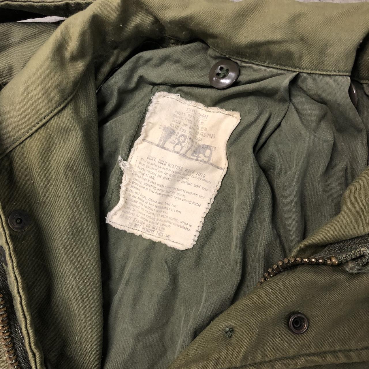Vintage Military Field Jacket OD Green Size... - Depop