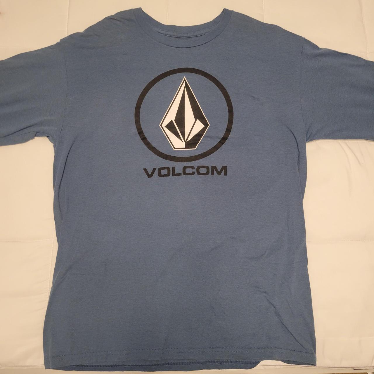 Large blue volcom long-sleeve, great condition only... - Depop