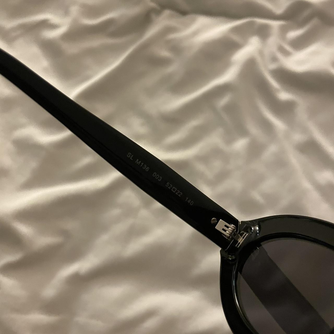 Saint Laurent Black SL M136 Sunglasses Oval... - Depop